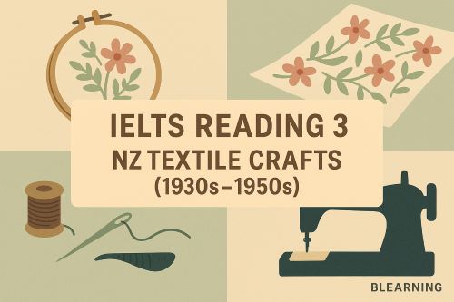 IELTS READING 3: New Zealand home textile crafts of the 1930s to 1950s ...